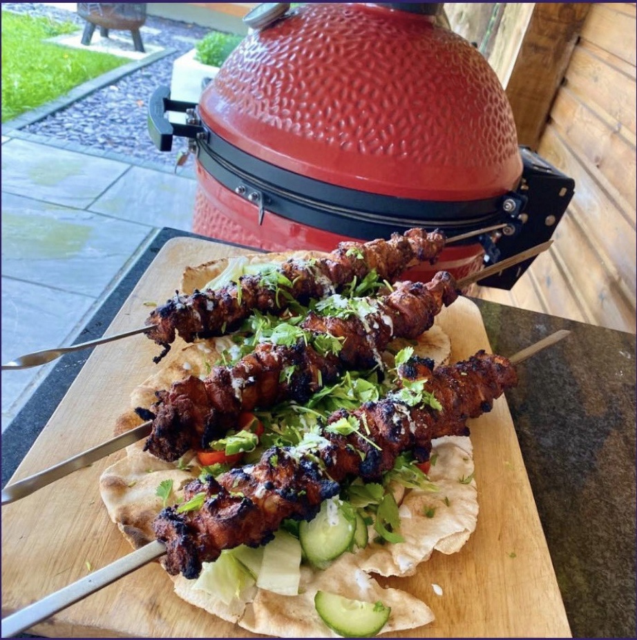 Russian Ukrainian Design Long Barbecue Skewers in the UK